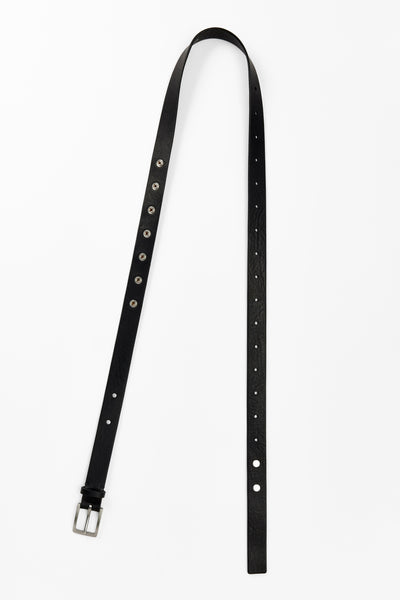 Black Extended Calf Leather Belt – KARMUEL YOUNG