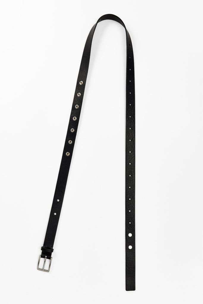 Black Extended Calf Leather Belt – KARMUEL YOUNG