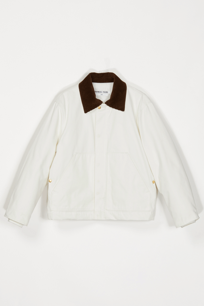 White Square Padded Jacket – KARMUEL YOUNG