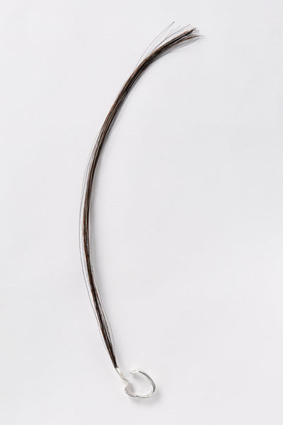 Silver Ear Cuff with Mixed Horse Tail Hair – KARMUEL YOUNG